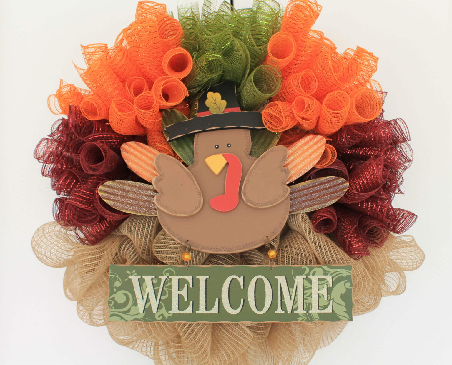 20 DIY Thanksgiving Turkey Wreaths - Sweet Money Bee