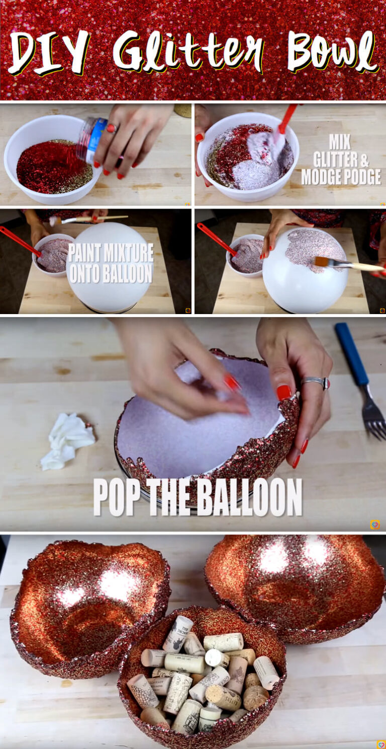 20 Gorgeous DIY Glitter Crafts - Sweet Money Bee