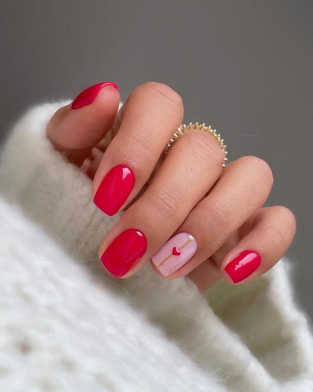 35 Romantic Heart Nails Trending in 2026 - Sweet Money Bee