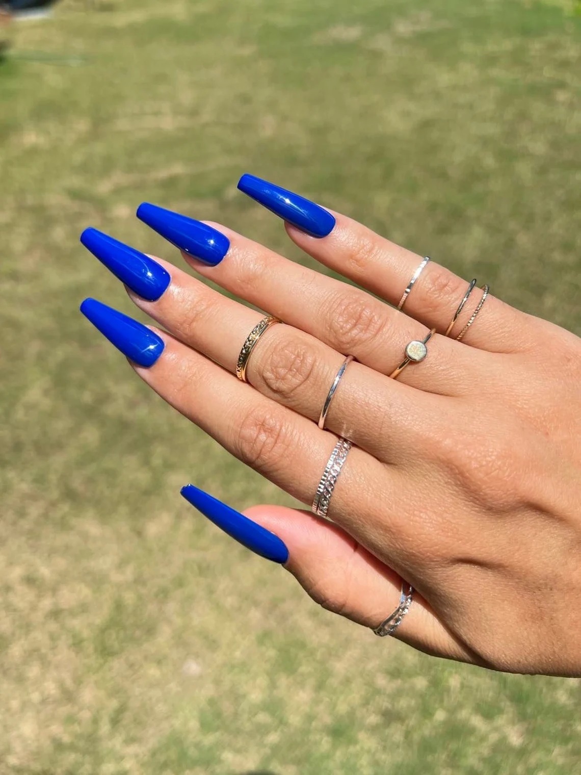 25+ Royal Blue Nail Designs So Regal, You'll Feel Like a Queen! - Sweet ...