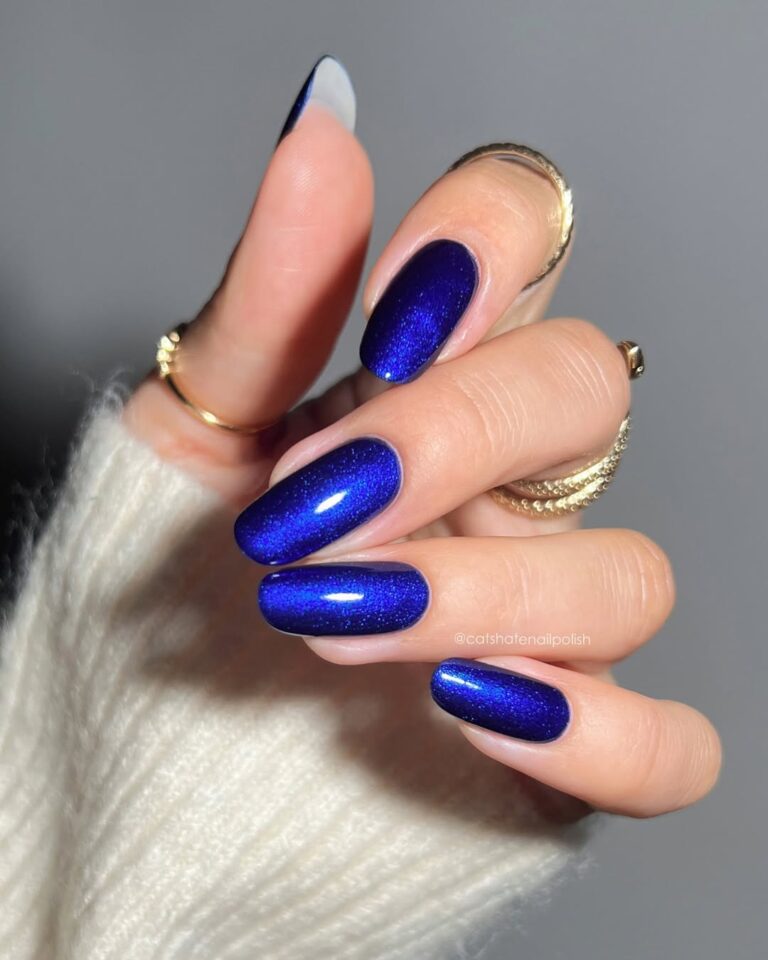 25+ Royal Blue Nail Designs So Regal, You'll Feel Like a Queen! - Sweet ...