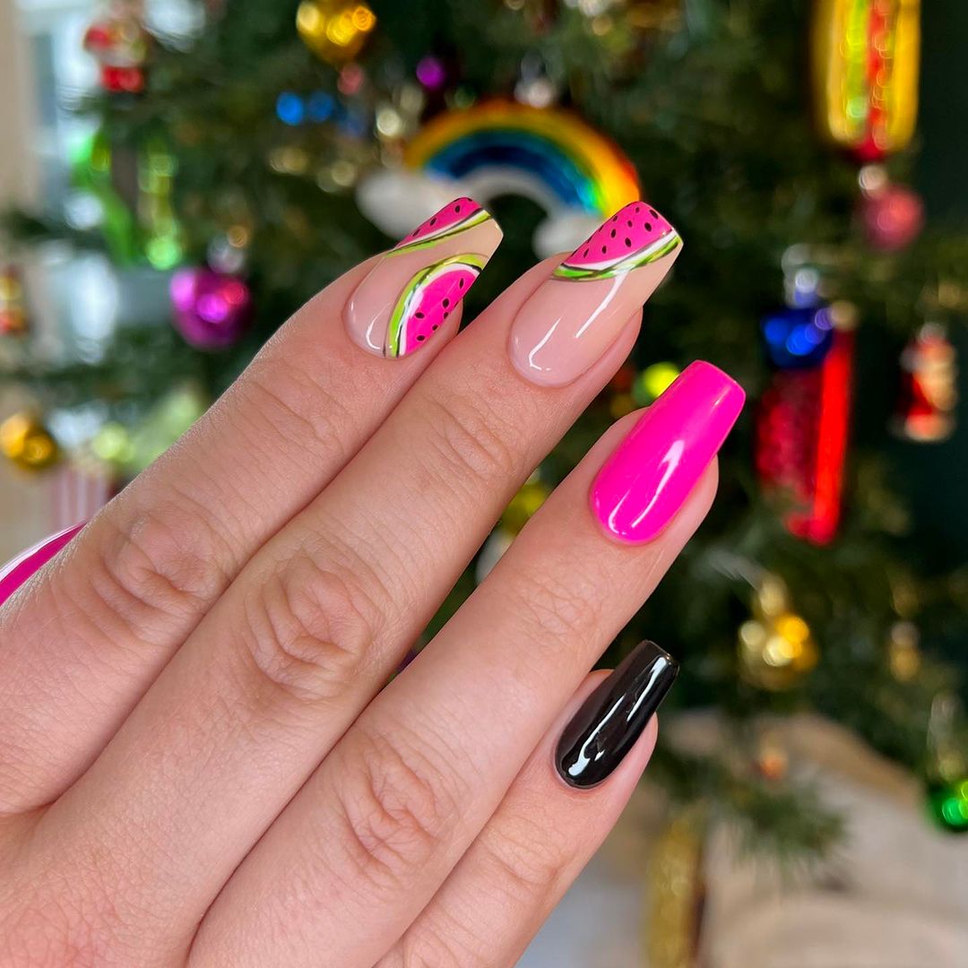 20 Watermelon Nail Designs - Sweet Money Bee