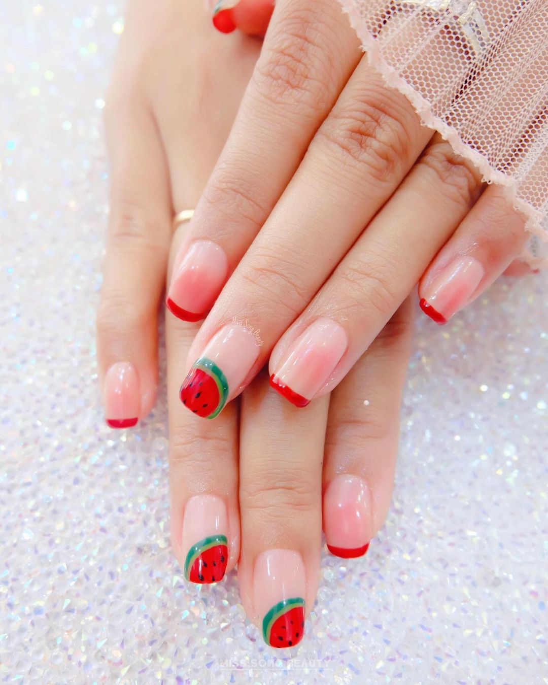20 Watermelon Nail Designs - Sweet Money Bee