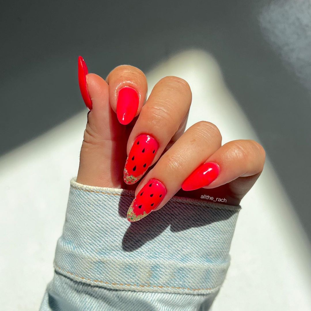 20 Watermelon Nail Designs - Sweet Money Bee