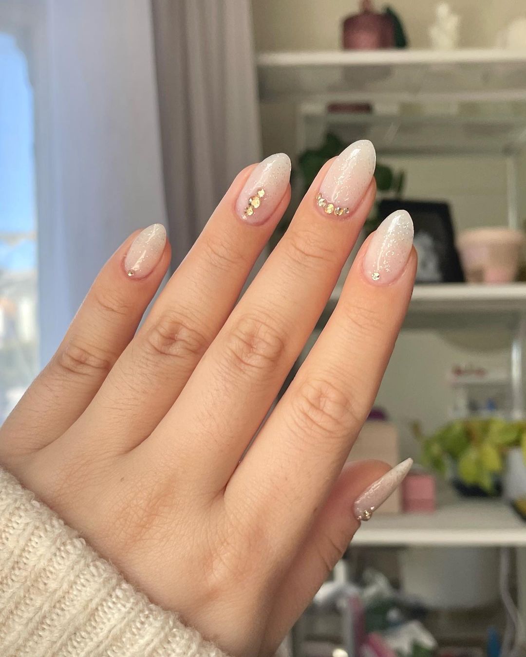 20 Rhinestone Nails - Sweet Money Bee