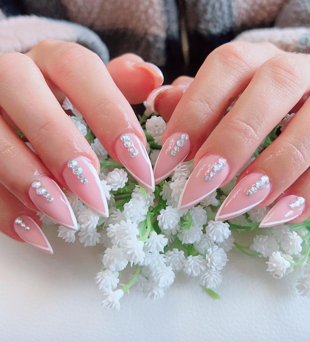 20 Rhinestone Nails - Sweet Money Bee