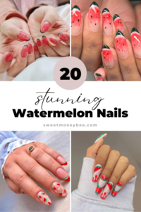 20 Watermelon Nail Designs - Sweet Money Bee