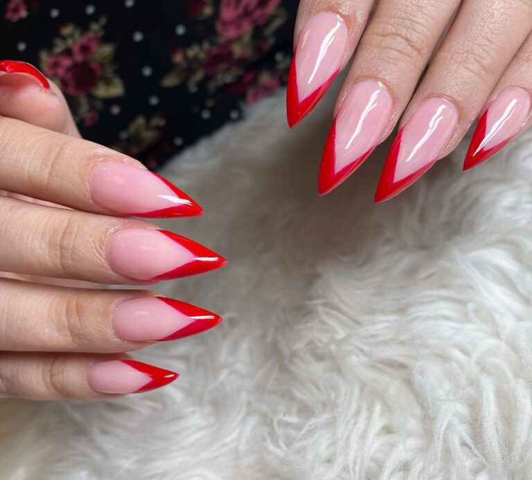 20 Red Stiletto Nails - Sweet Money Bee