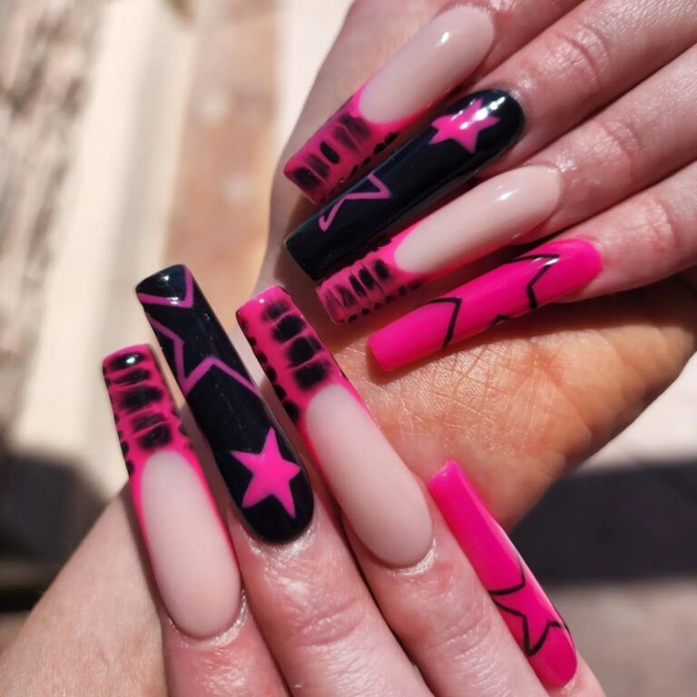 20+ Long Pink Nail Designs That Will Make You Obsessed - Sweet Money Bee