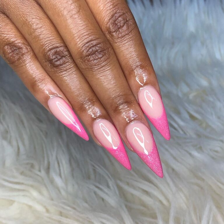 20+ Long Pink Nail Designs That Will Make You Obsessed - Sweet Money Bee