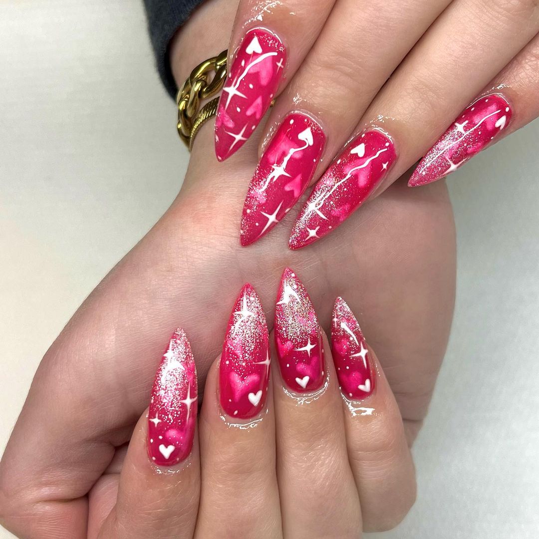 20+ Long Pink Nail Designs That Will Make You Obsessed - Sweet Money Bee