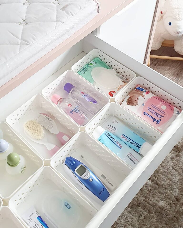 20 Best Dollar Store Nursery Organization Storage Hacks - Sweet Money Bee