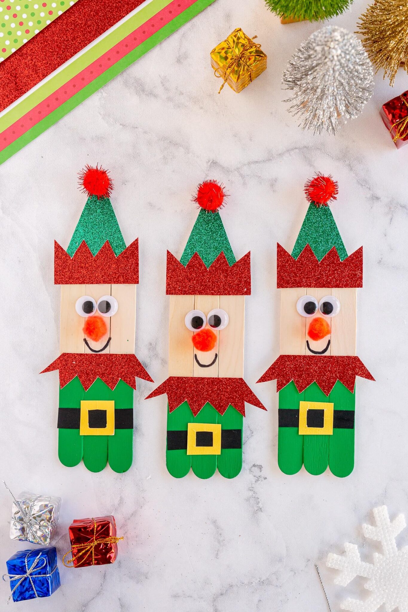 20 Easy Elf Crafts - Fun Winter Crafts - Sweet Money Bee