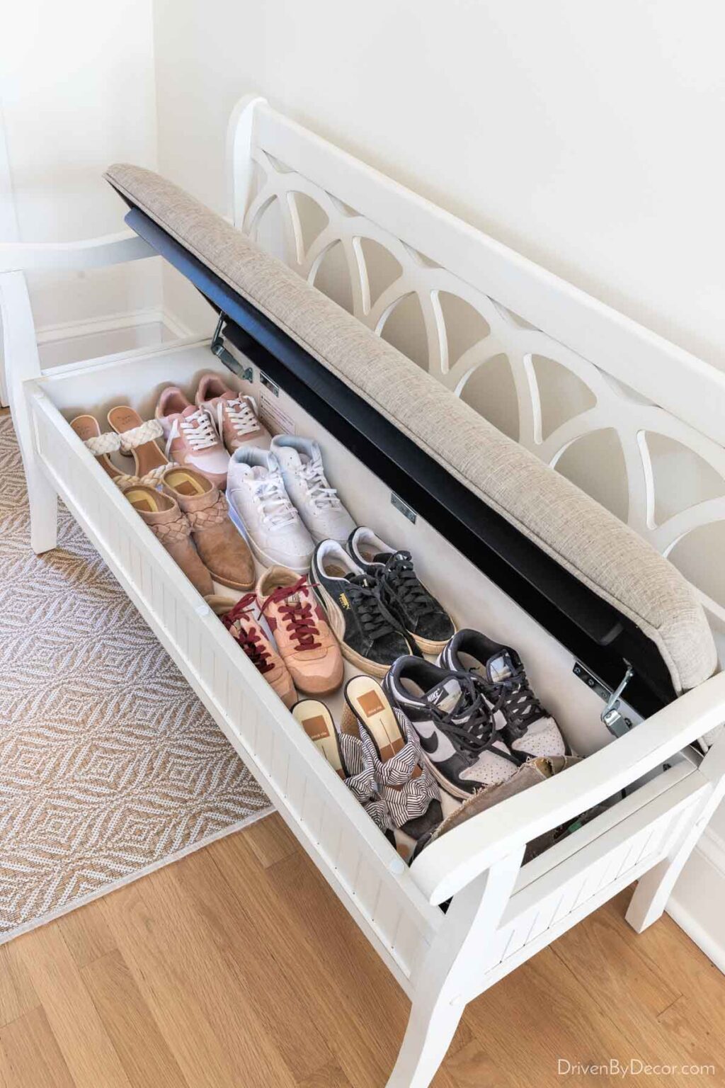 15+ Clever Shoe Storage Ideas to Tidy Up Small Spaces - Sweet Money Bee